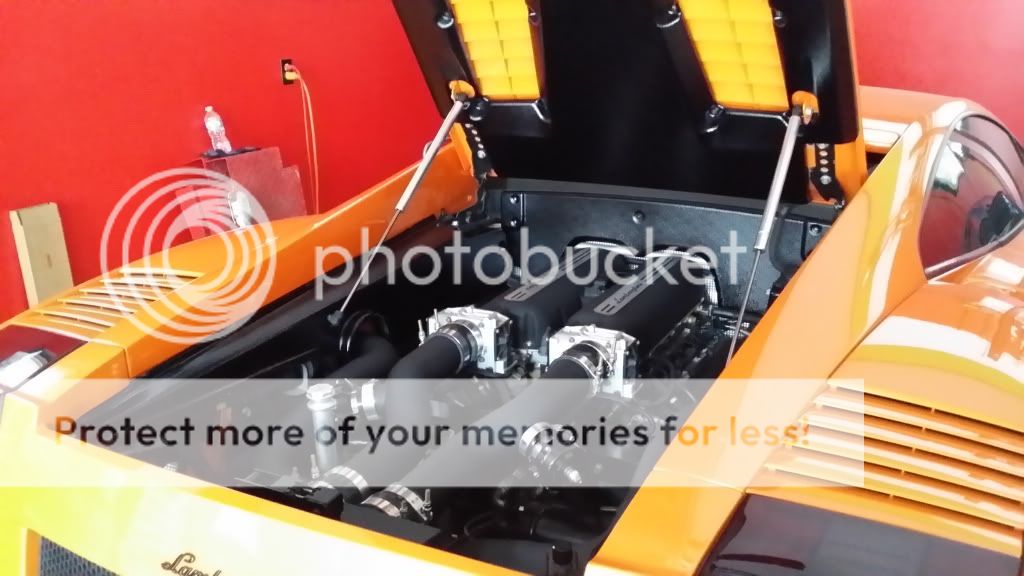 Refinished Engine Bay Panels | Lamborghini Talk